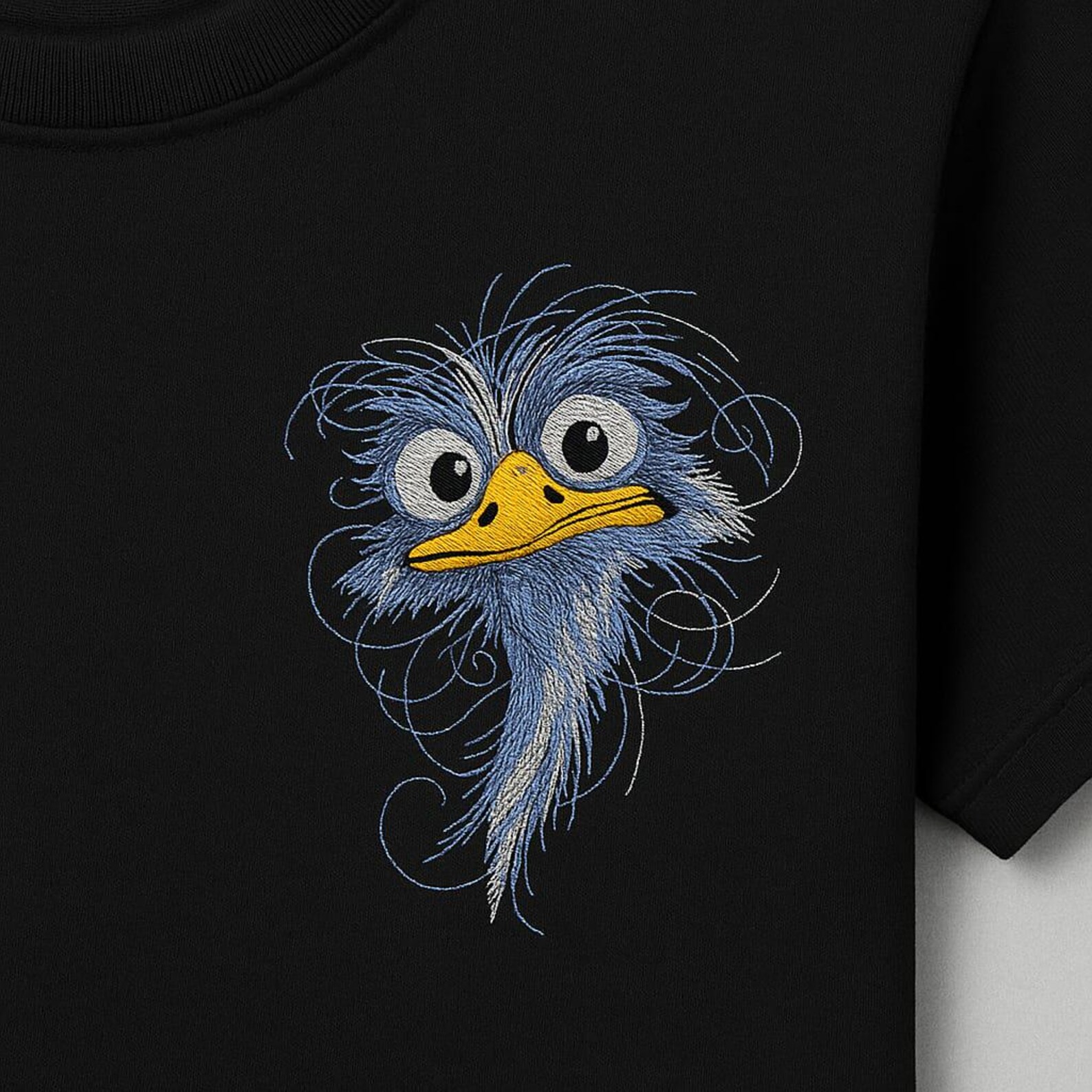 Funny Ostrich Embroidery Design Digital Download Machine Embroidery ...