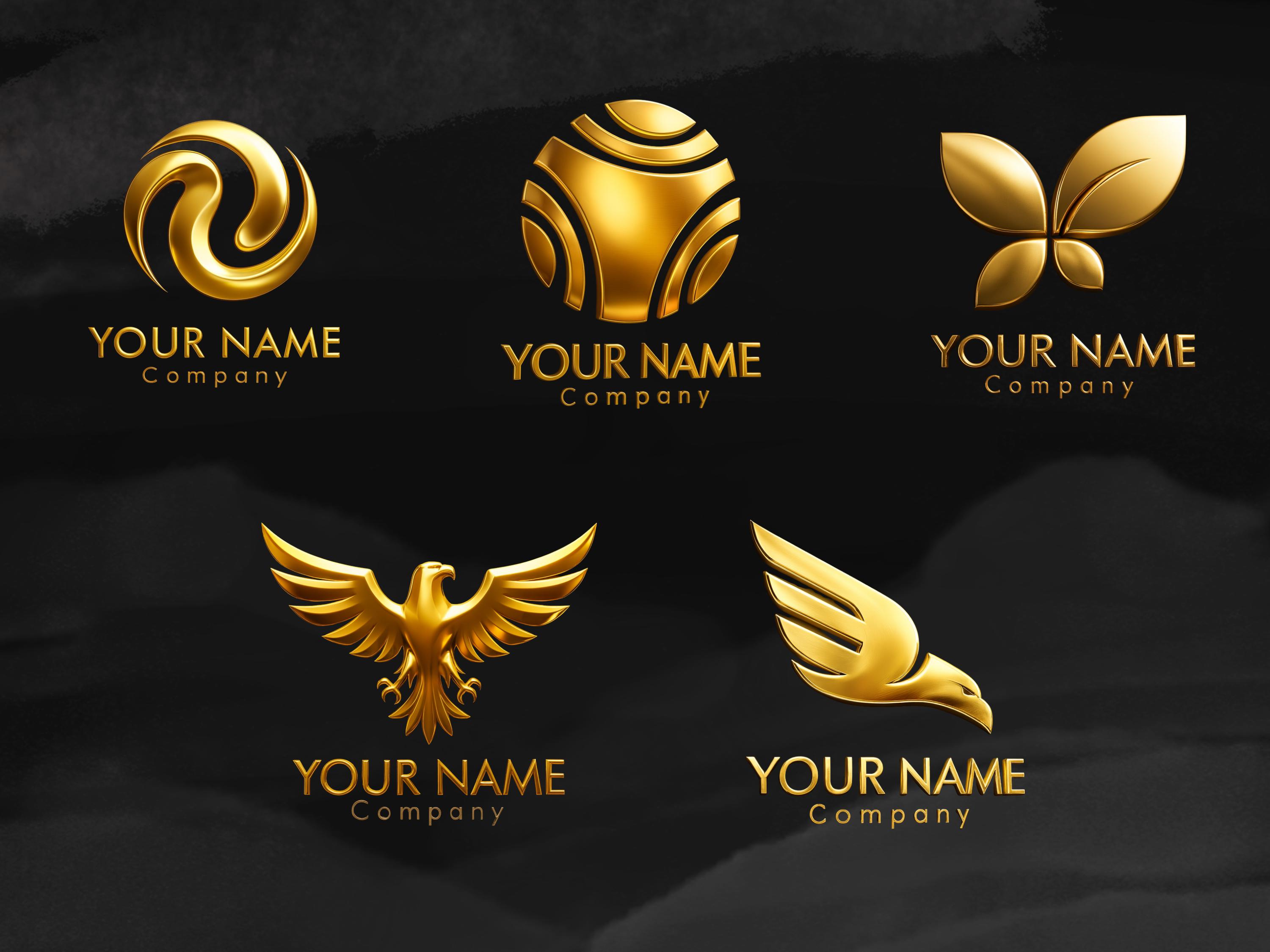 20 Elegant Gold Logo Designs: Business Branding, Name & Color ...