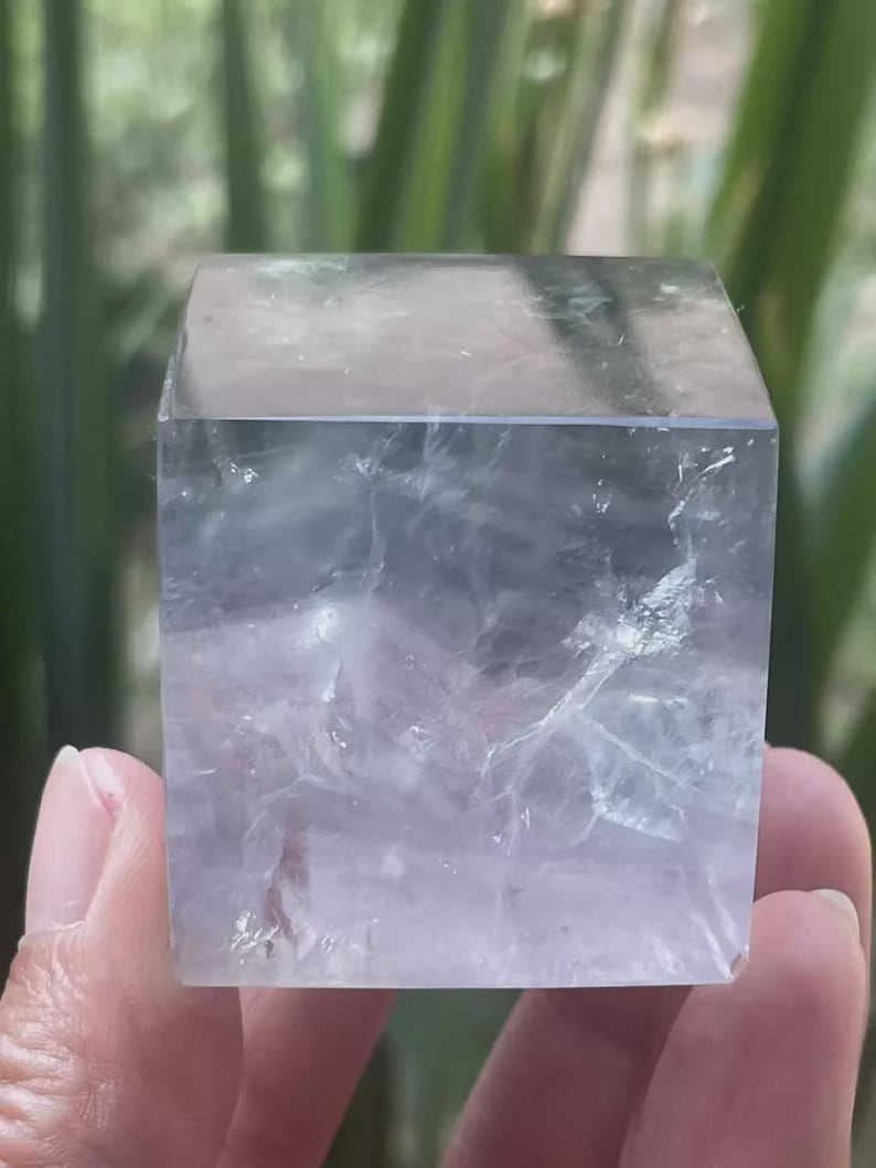 39mm Candy Fluorite Crystal Cube, Green Fluorite Crystals, Healing ...