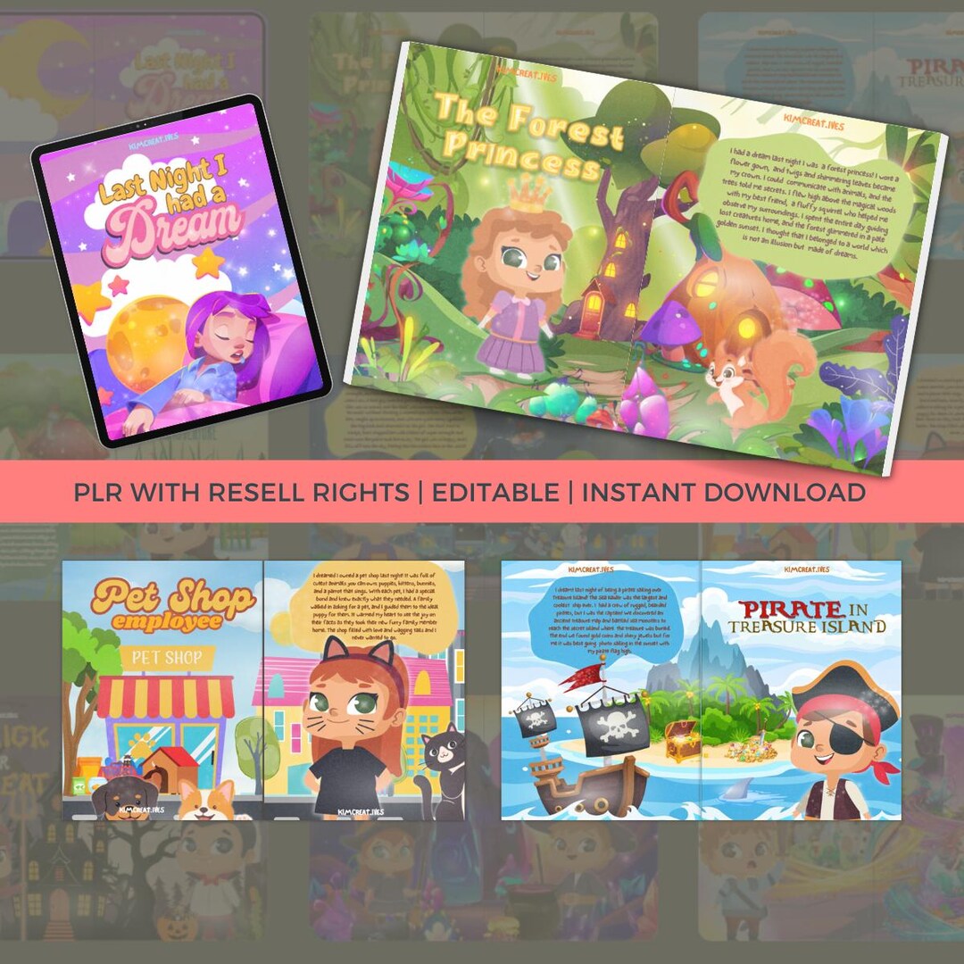 Kids Storybook - 2 Page Layout - Etsy