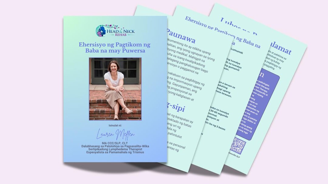 Ehersisyo Ng Pagtikom Ng Baba Na May Puwersa | Speech Therapy Handout ...