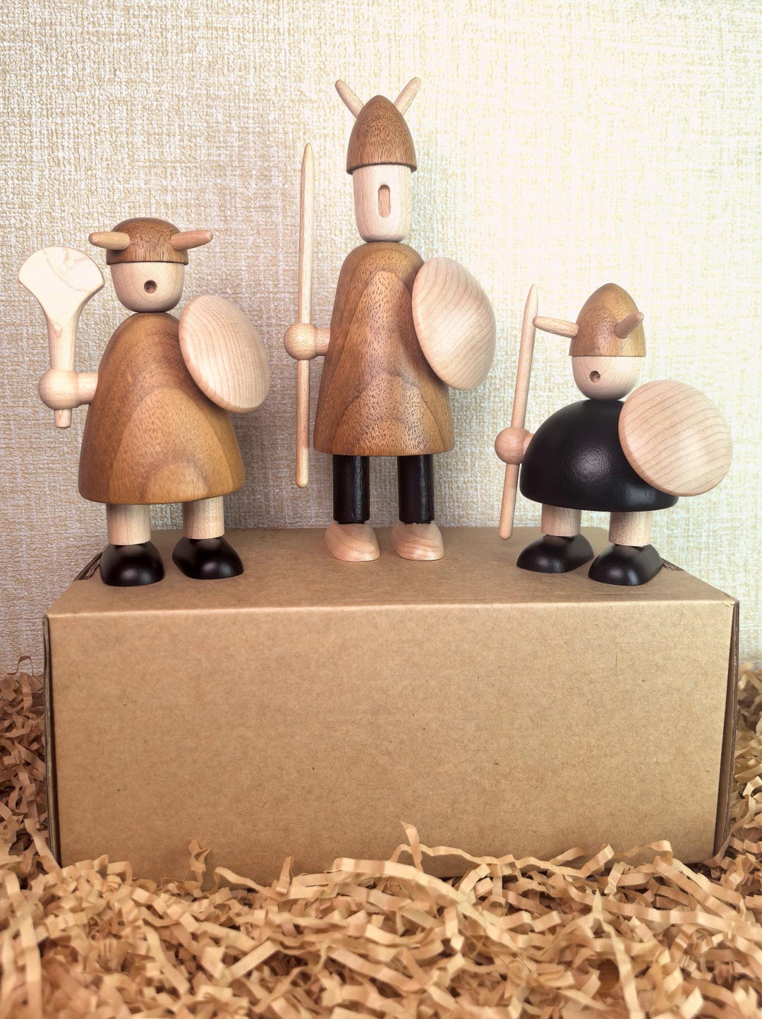 Viking Wood Carvings, Handcrafted Wooden Artifacts, Nordic Gifts, Men's ...