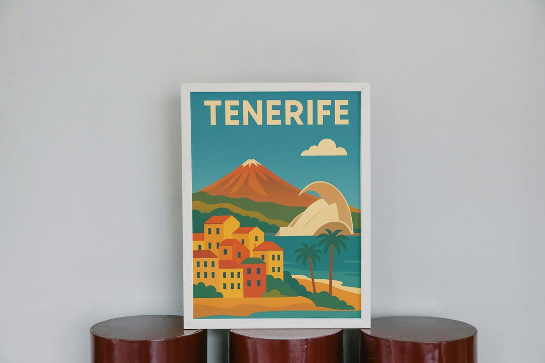 Tenerife Poster – Tenerife City Wall Art Print, Digital Download - Etsy