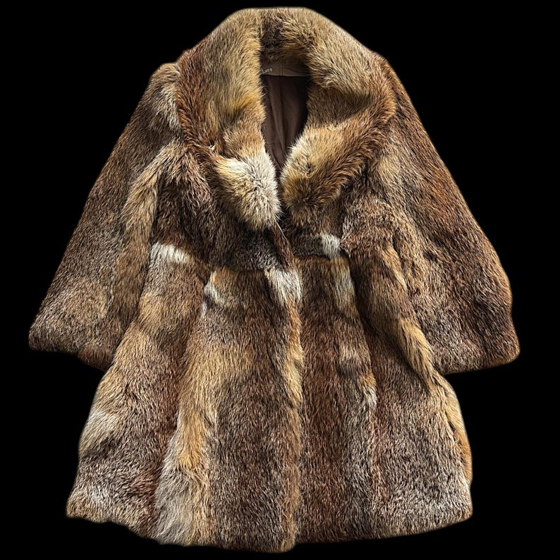 Vintage Fox Fur Coat - Etsy
