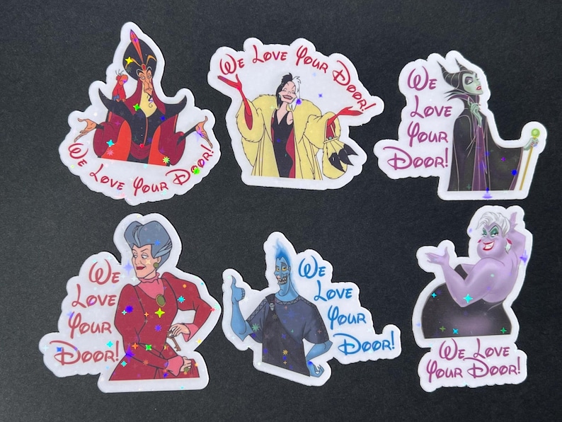 Villains Holographic Cruise Magnets - Version Two - Set of Six Magnets ...