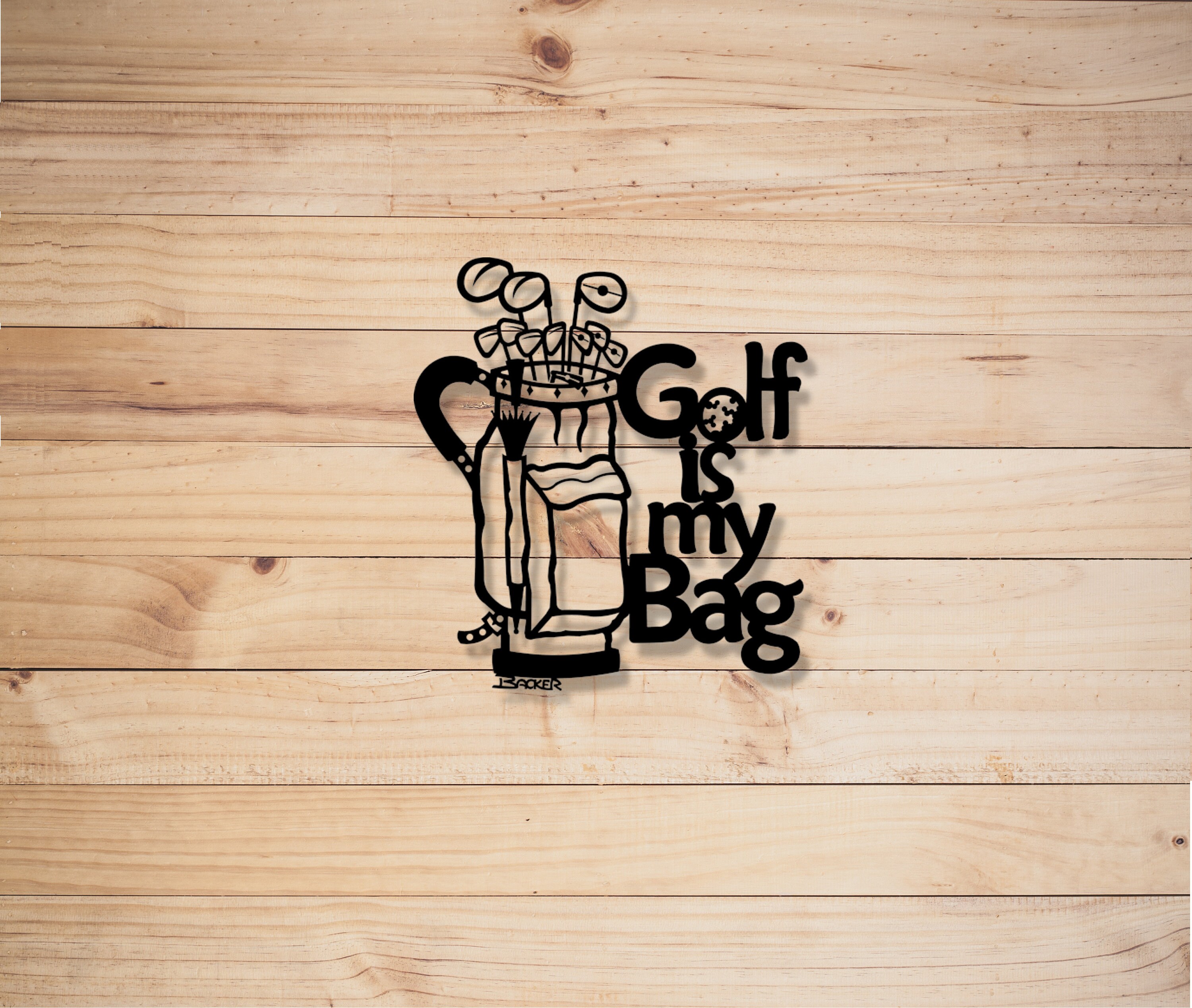 Black Metal Golf Wall Art Decor Art Home Decor Wall Art Modern - Etsy