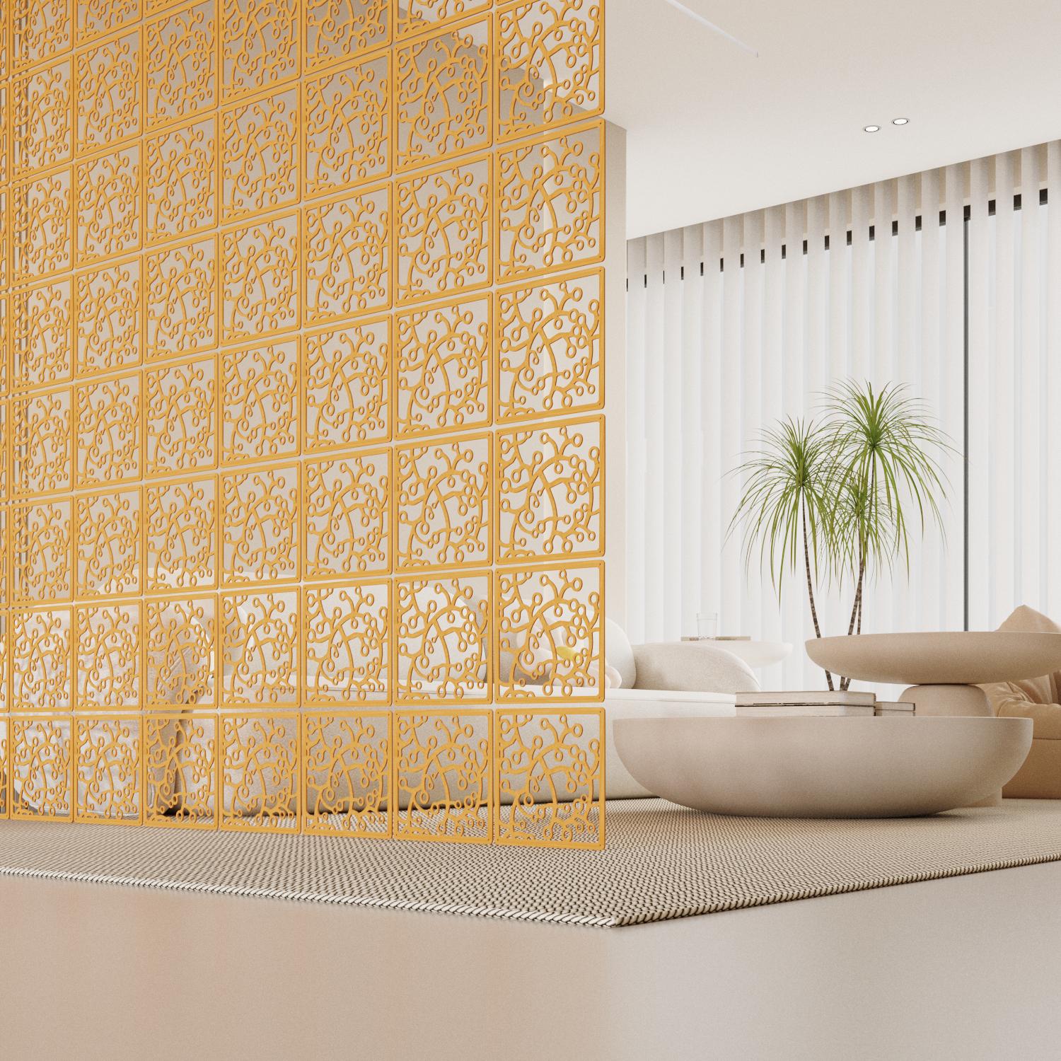 Modular Hanging Wooden Room Divider Panels – Privacy Screen ...
