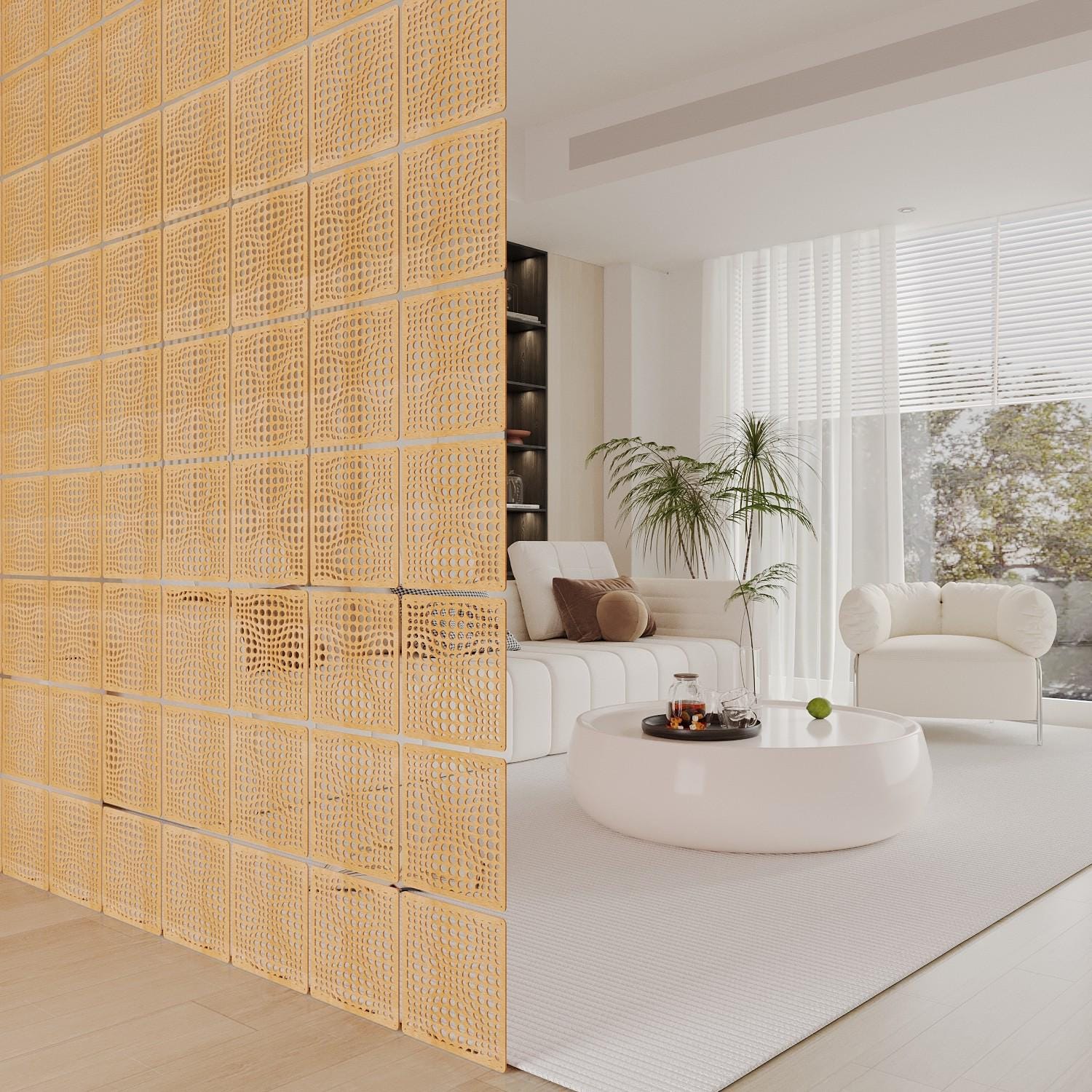 Hanging Wooden Room Divider Panels | Decorative Modular Wall Partition ...