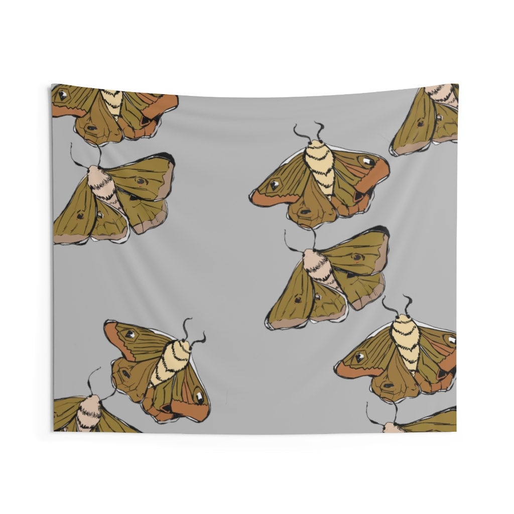 Moth Babies Indoor Wall Tapestries