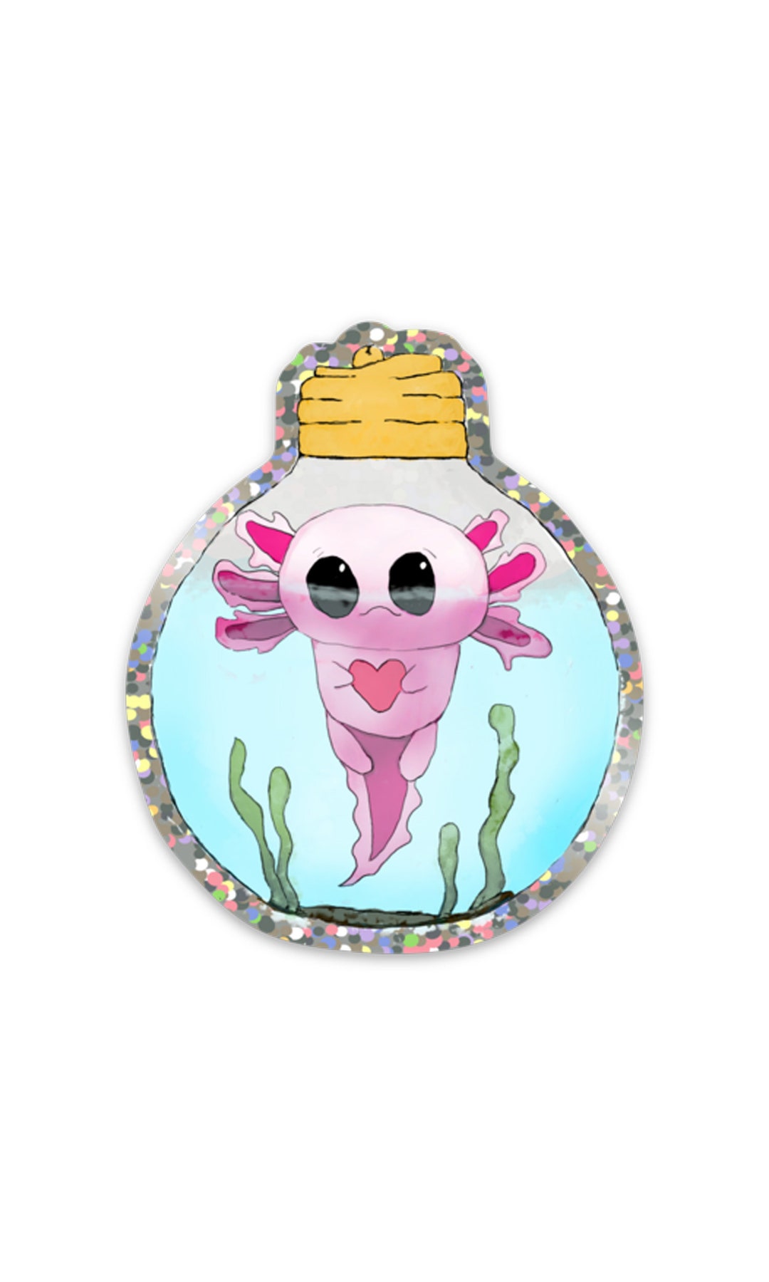 Axolotl Premium Vinyl Sticker - Etsy