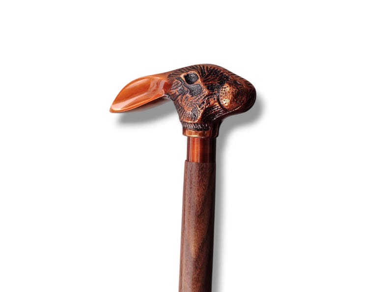 Rabbit Head Walking Cane – Victorian Wooden Walking Stick Gift - Etsy