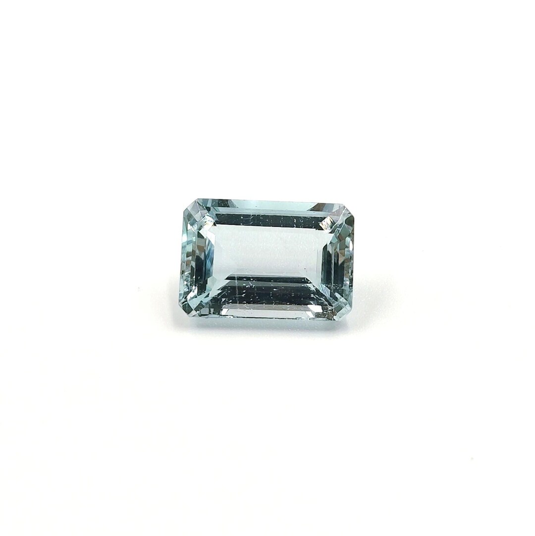 Faceted Aquamarine 8 Ct – Rectangle 10x15mm Loose Gemstone for Custom ...