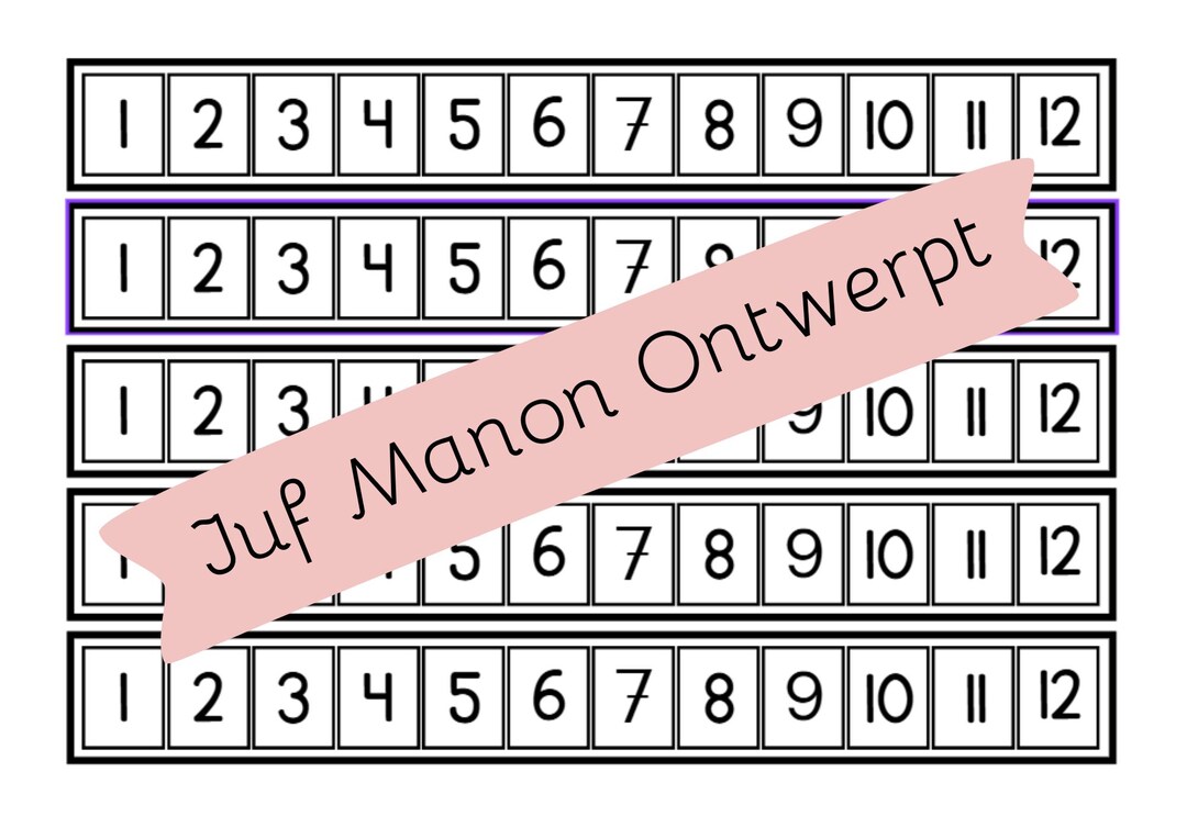 Clip Card Numbers 1 to 12 (A3) | Primary School | Lower Grades ...