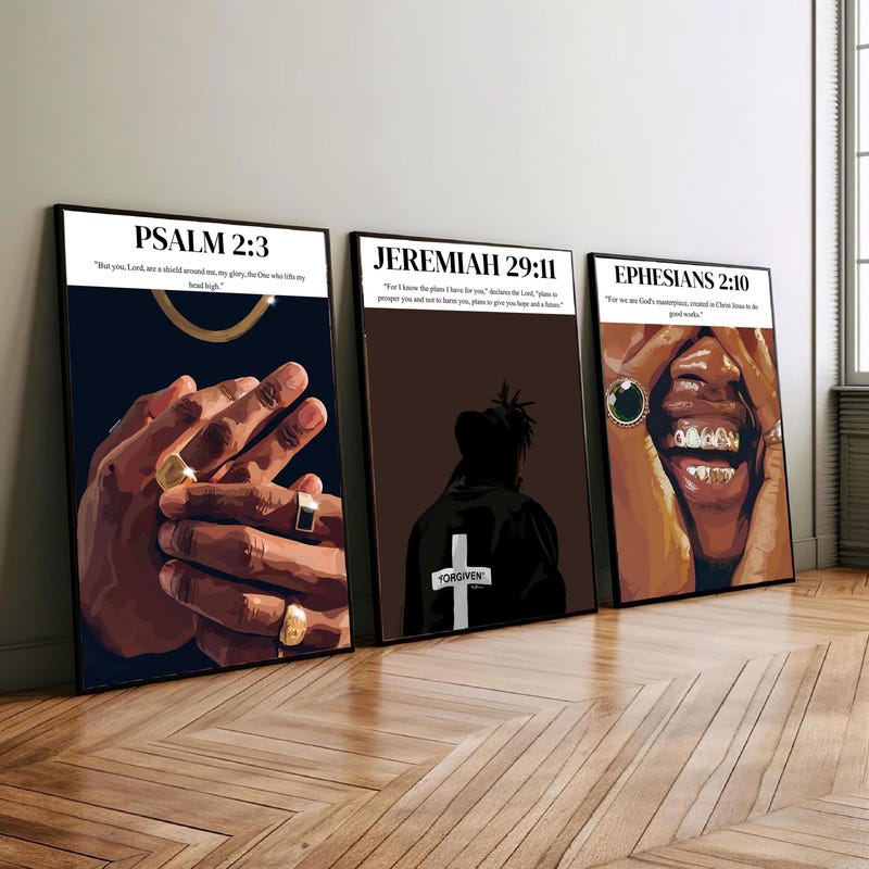 Black Christian Art Posters - Etsy UK