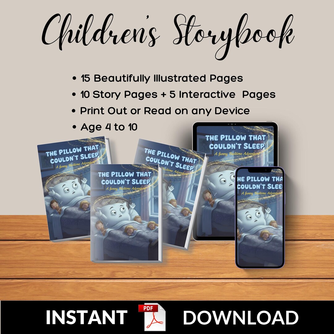 Children’s Storybook Ebook: the Pillow That Couldn’t Sleep (digital ...
