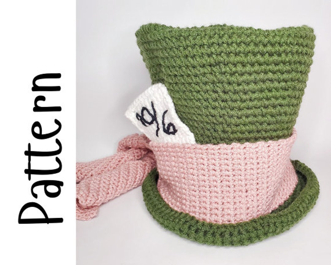 PDF PATTERN ONLY, Download Only, Mad Hatter Hat Pattern, Stovepipe Hat ...