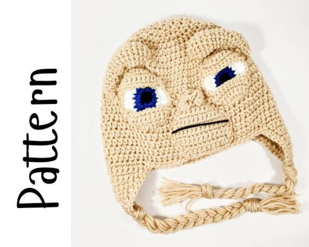 E.T. Hat Crochet Pattern, PDF Download Only, Crochet Hat Pattern, Alien ...