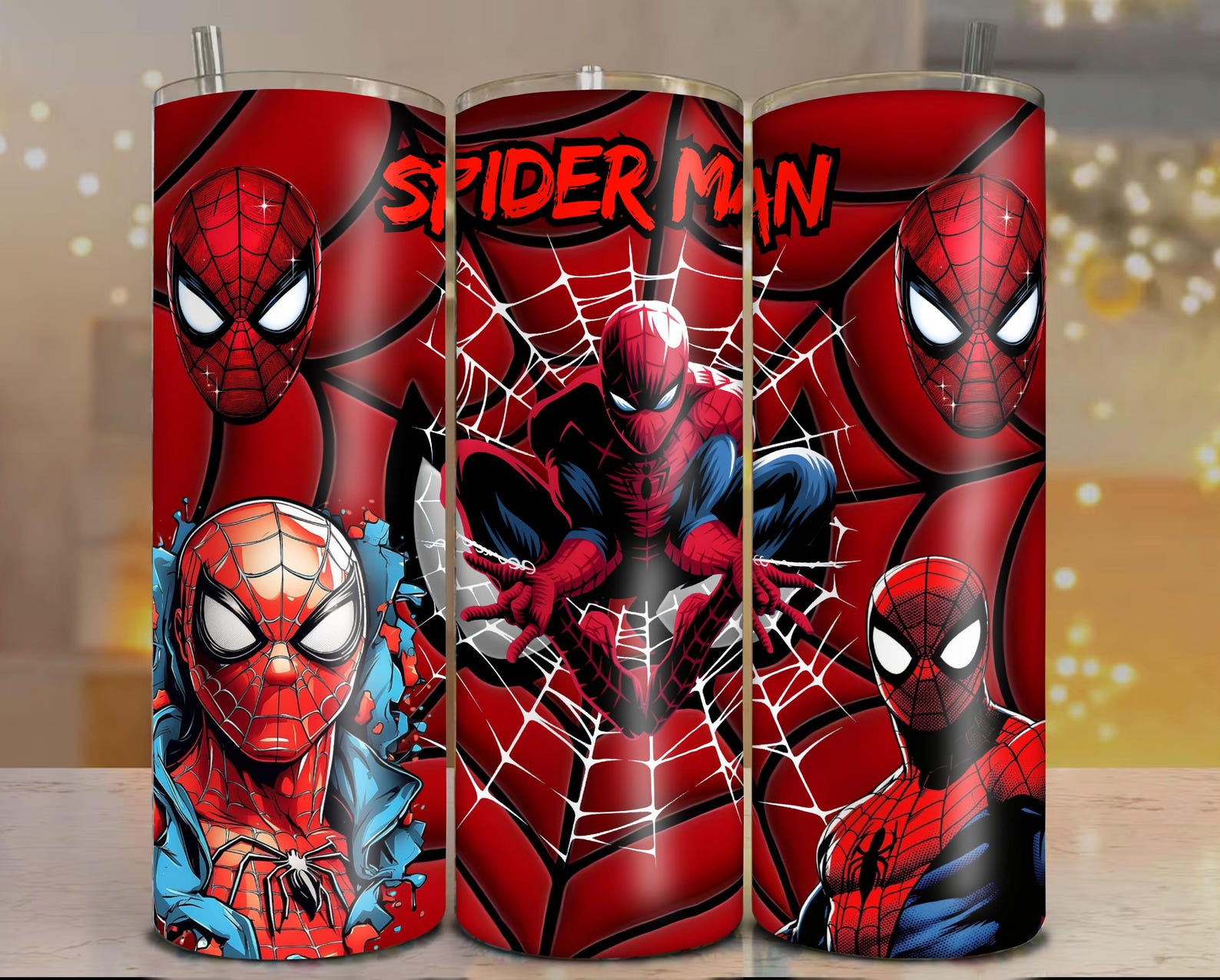 Spiderman Tumbler Wrap: Superhero 20oz Tumbler Sublimation Design ...