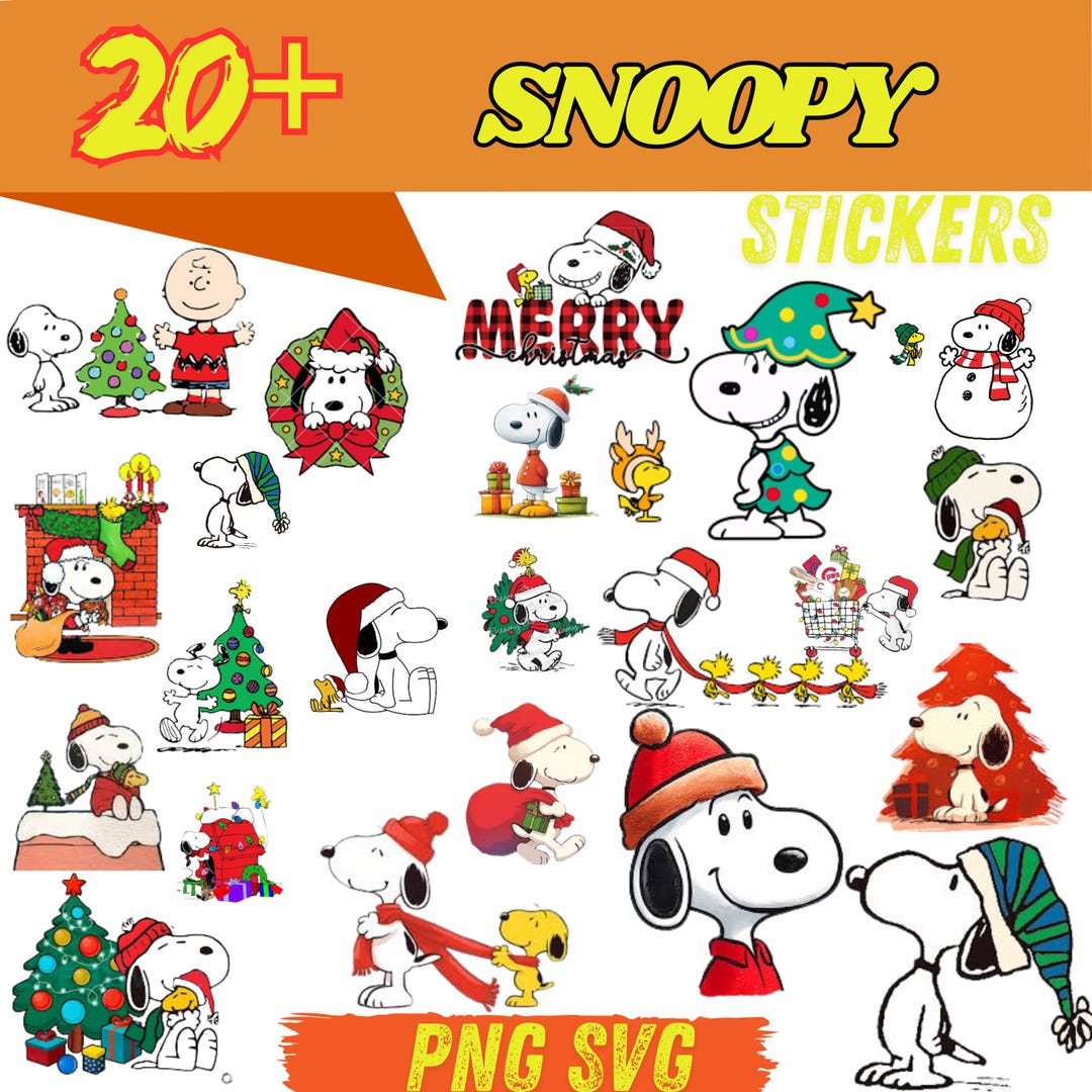 White Dog Christmas Sticker Bundle Png CLIP ART 300dpi 20+ Files - Etsy