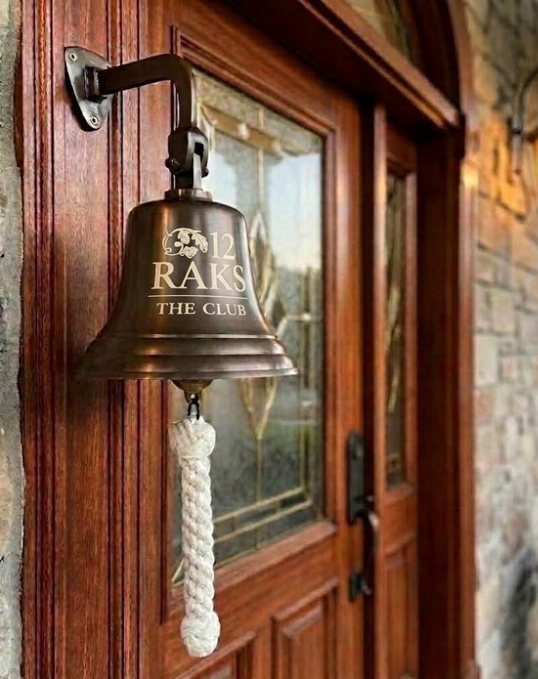Personalized Nautical Ship Bell – Engraved Brass Hanging Bell Custom ...