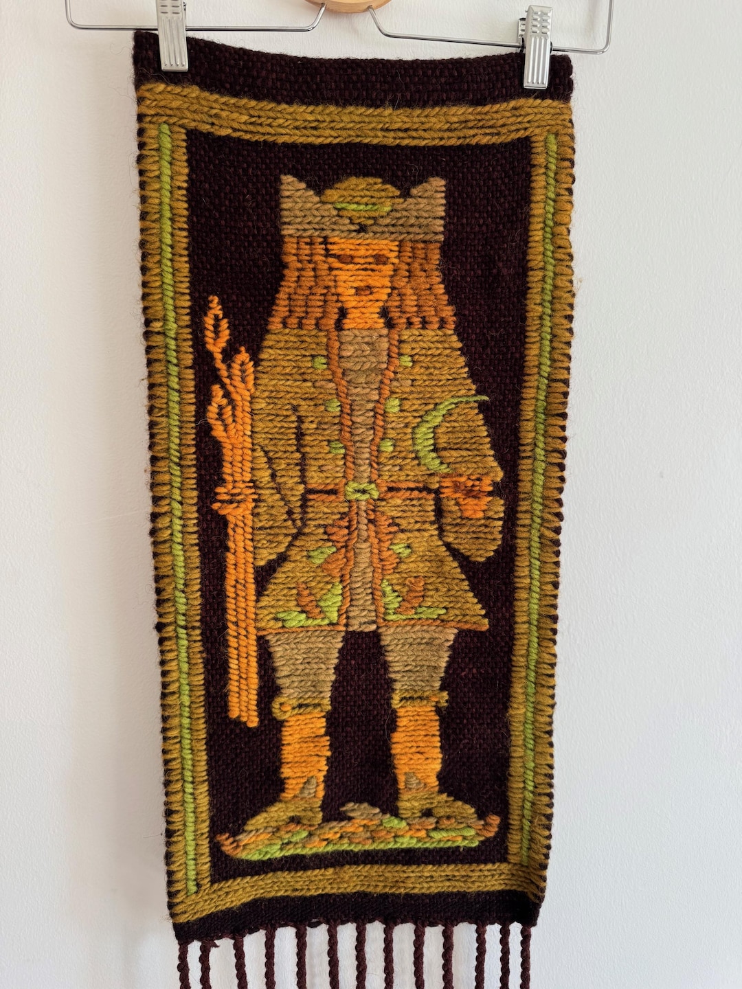 Vintage Hand-woven Polish Cepelia Wall Tapestry/kilim Form the 1970's ...