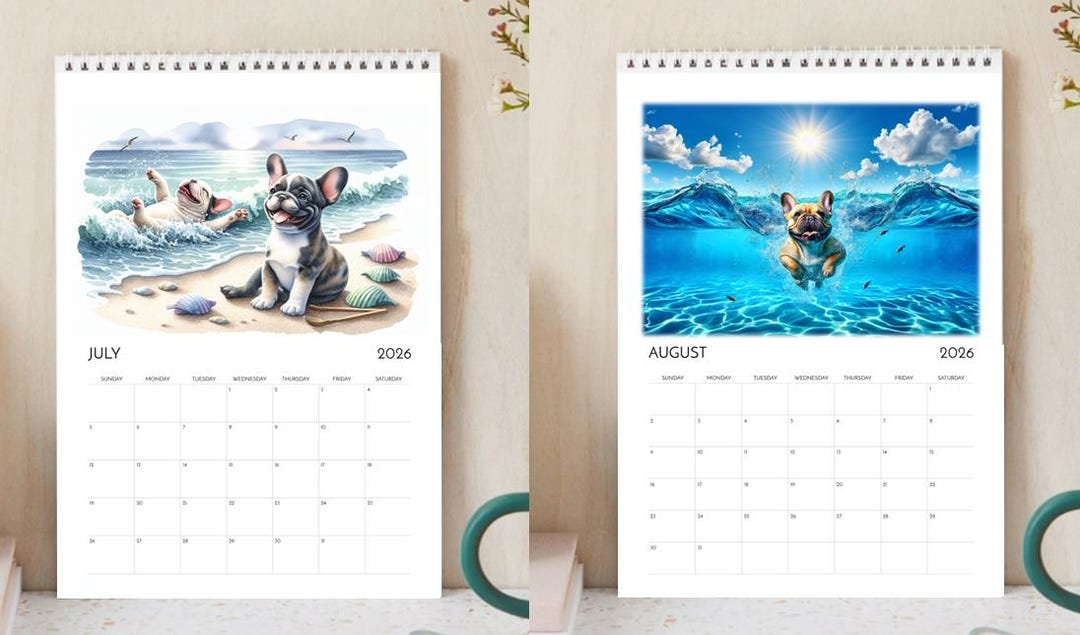 French Bulldog | Frenchie | 2026 Calendar |A4 Portrait | Dog Lover ...