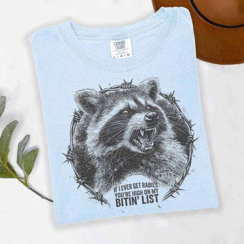 Funny Raccoon Biting List Design PNG, Sarcastic Humor (digital Download ...