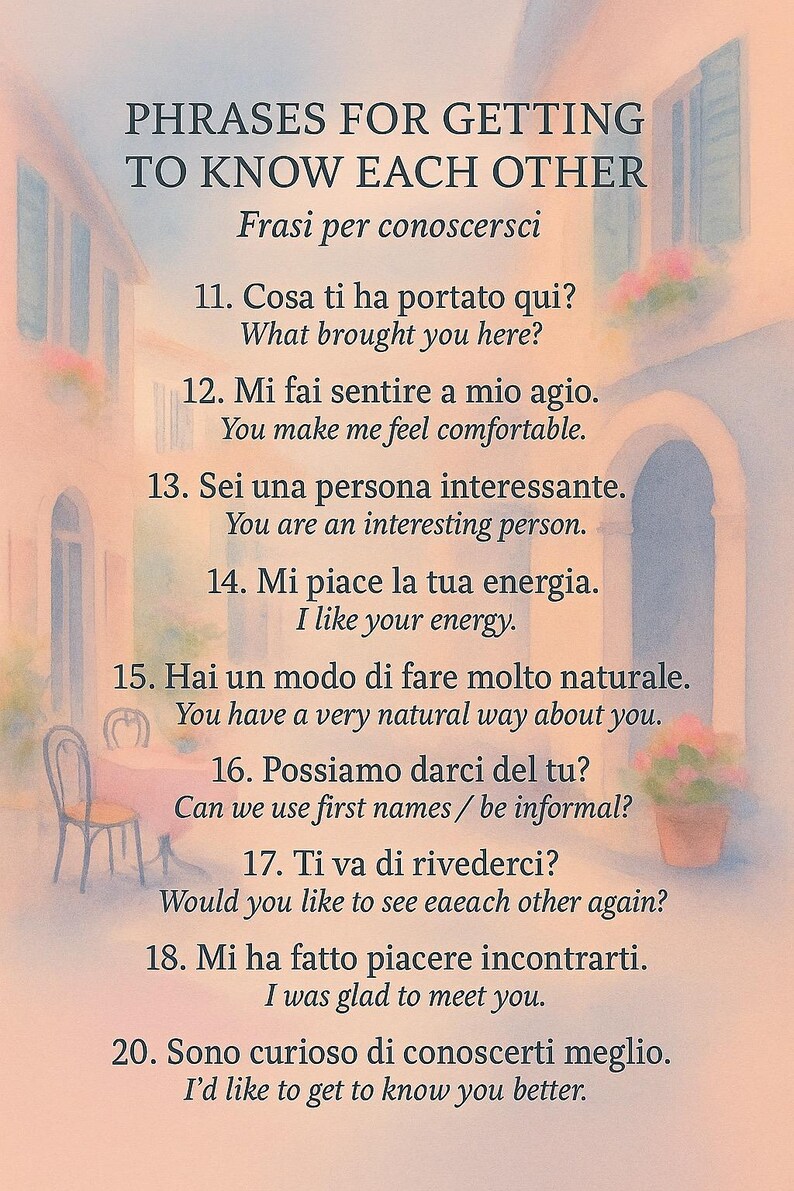 69 Italian Love Phrases PDF | Romantic Italian With English Translation ...