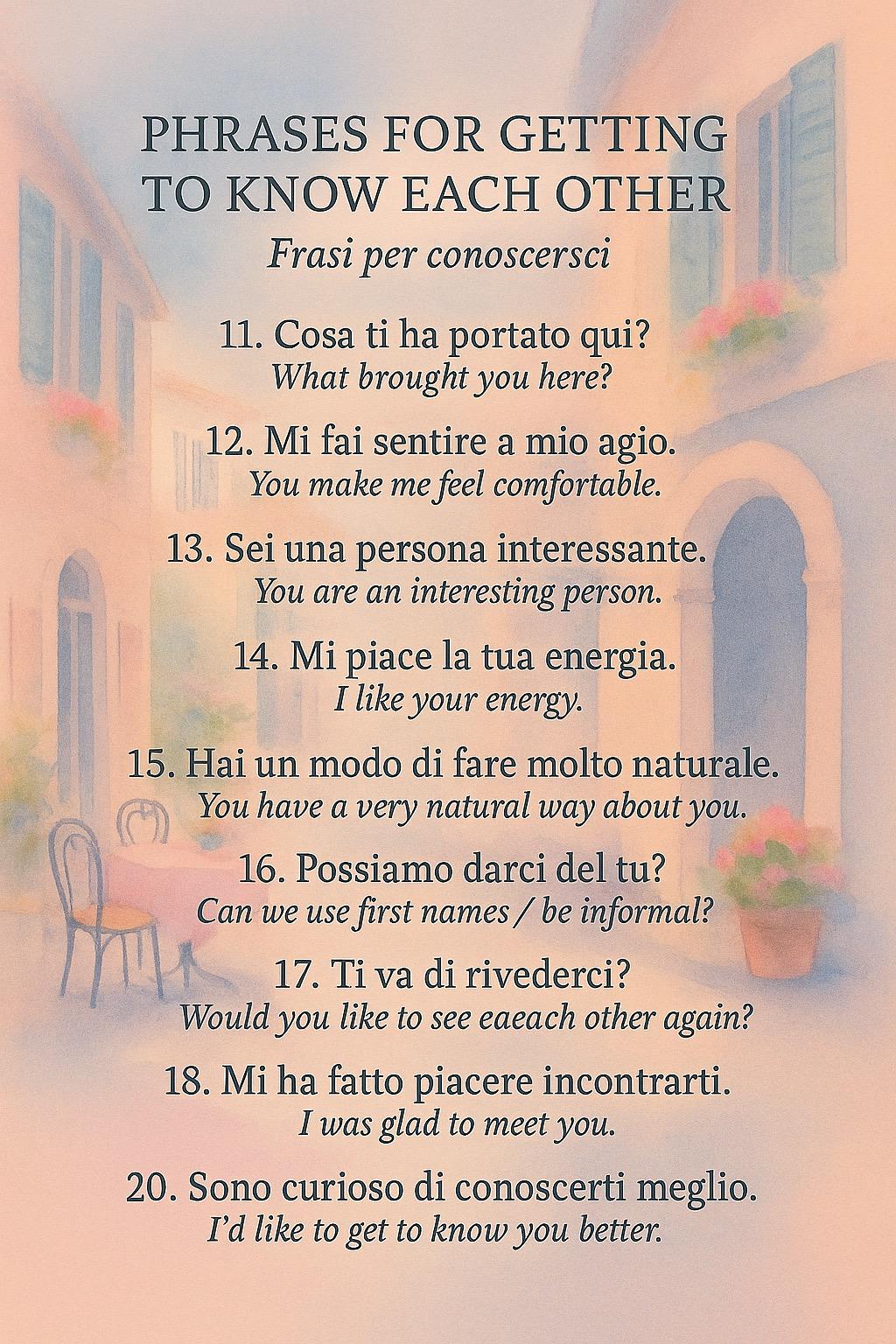 69 Italian Love Phrases PDF | Romantic Italian With English Translation ...