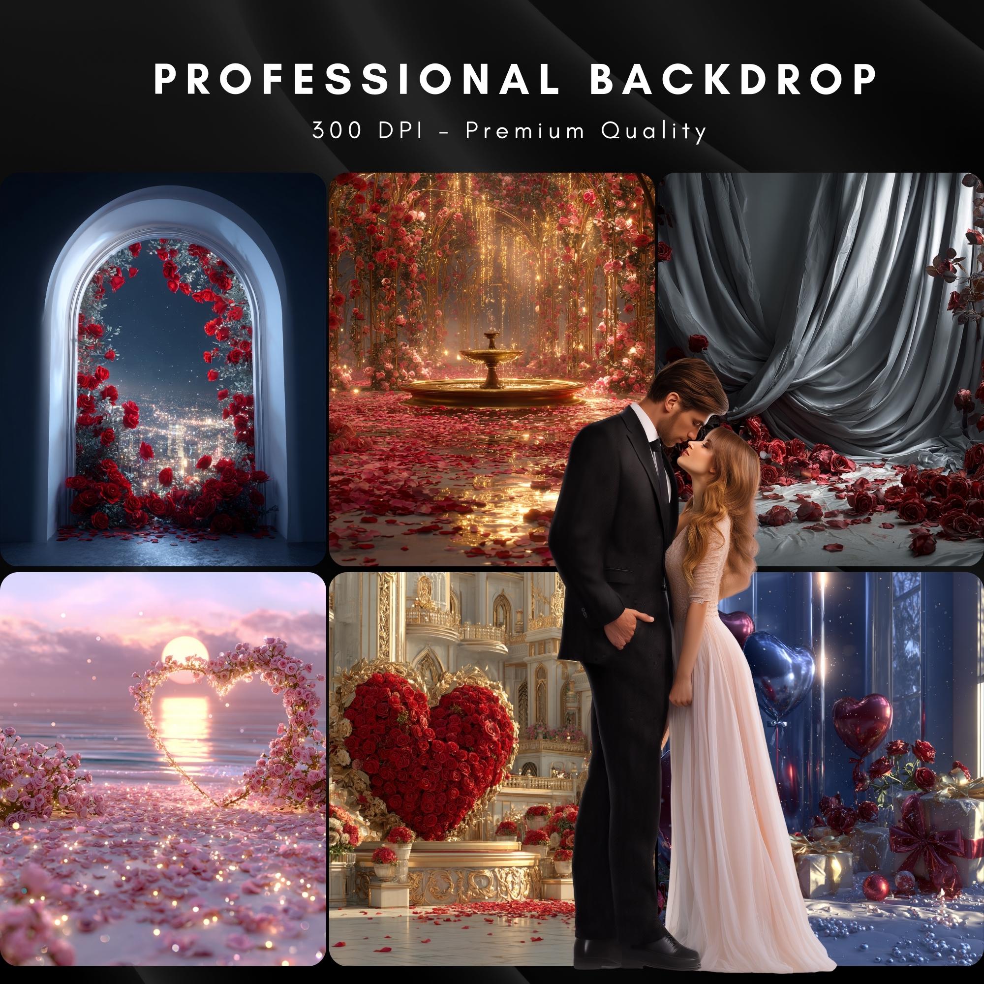 Romantic Valentine's Day Backdrops - Etsy