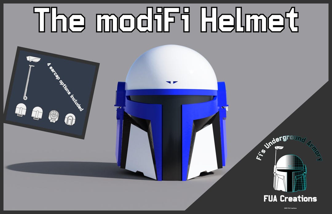 Custom Mandalorian Helmet Design "modifi" - Etsy UK