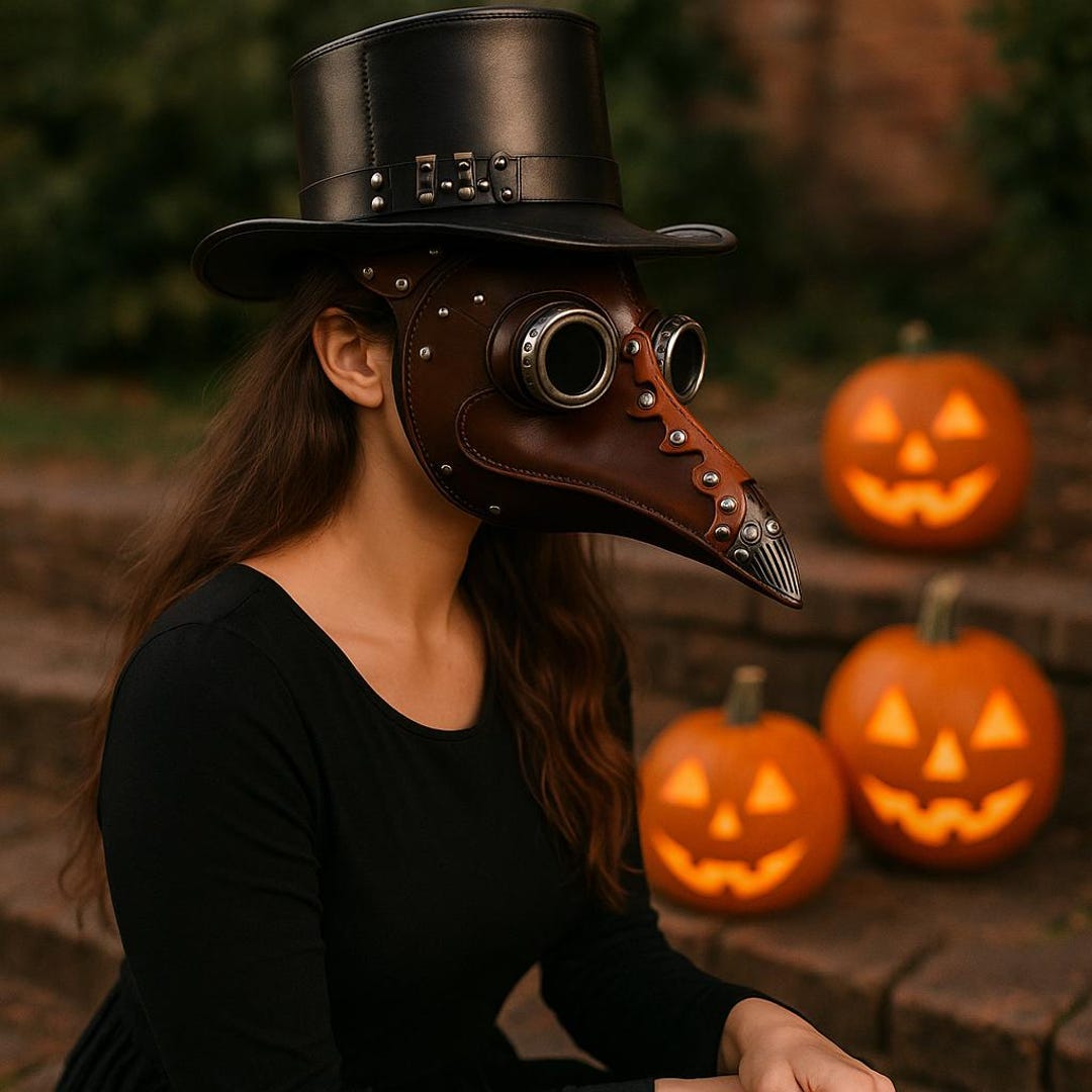 Steampunk Plague Doctor Mask: Handmade Gothic Cosplay Headpiece - Etsy
