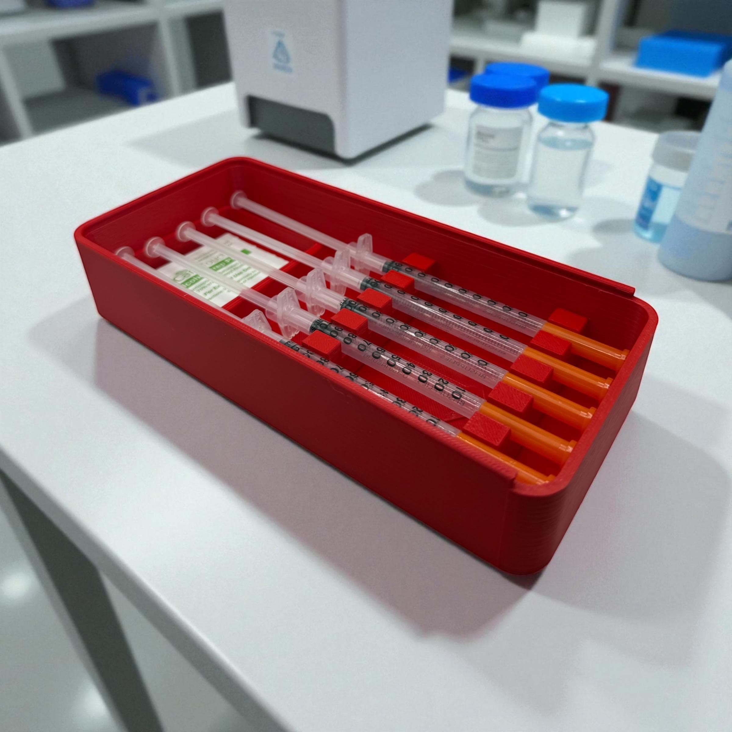Syringe Holder Case for 1ml Syringes | Storage Box for New or Preloaded ...