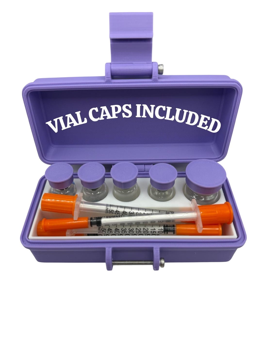 Peptide Vial Storage Container Box Slim and Portable Organizer for ...