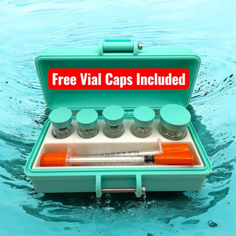 Peptide Vial Storage Container Box Slim and Portable Organizer for ...