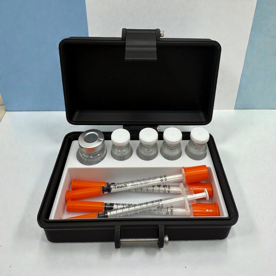 Peptides Vial and 0.5ml Syringes Storage Box– Customizable 3ml Vial ...