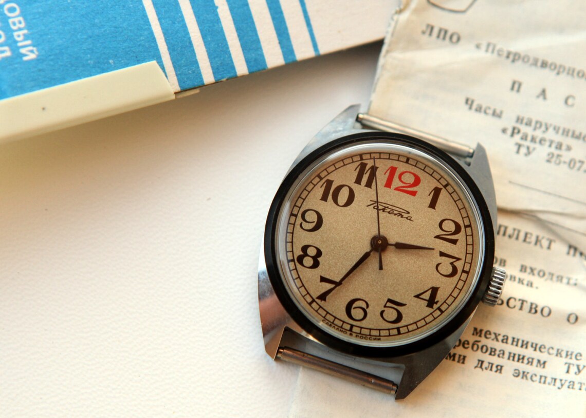 Raketa Russian Soviet Era Wrist Wind UP Watch New NOS Never - Etsy