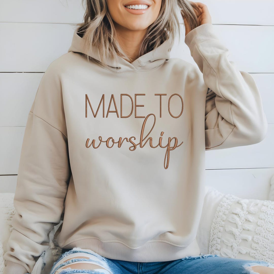 Made to Worship Embroidery Files, Faith-based Embroidery File ...