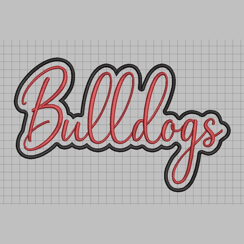 Bulldogs Applique Embroidery Designs | Instant Download - Etsy