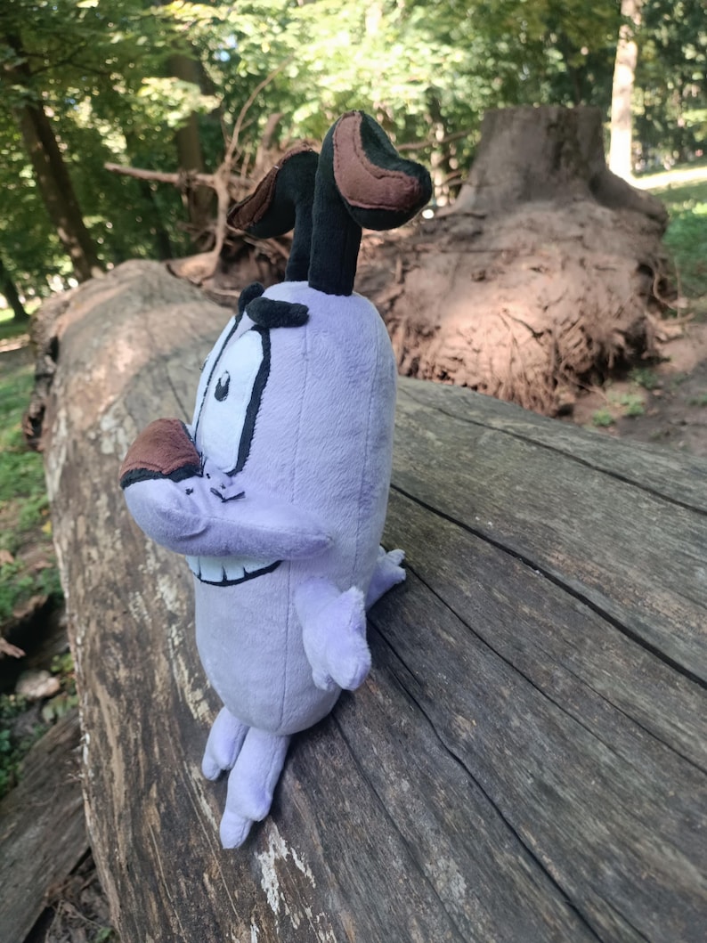 Custom Plush Dog Courage Inspired by Cartoon, 30 Sm, Gift for Christmas ...