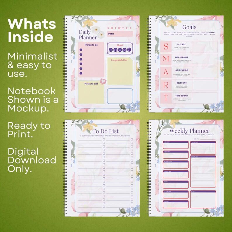 2026 Digital Planner | Printable Planner 2026 | Minimalist Daily ...