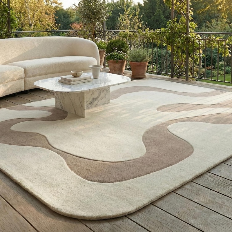 Irregular Taupe Rug - Etsy