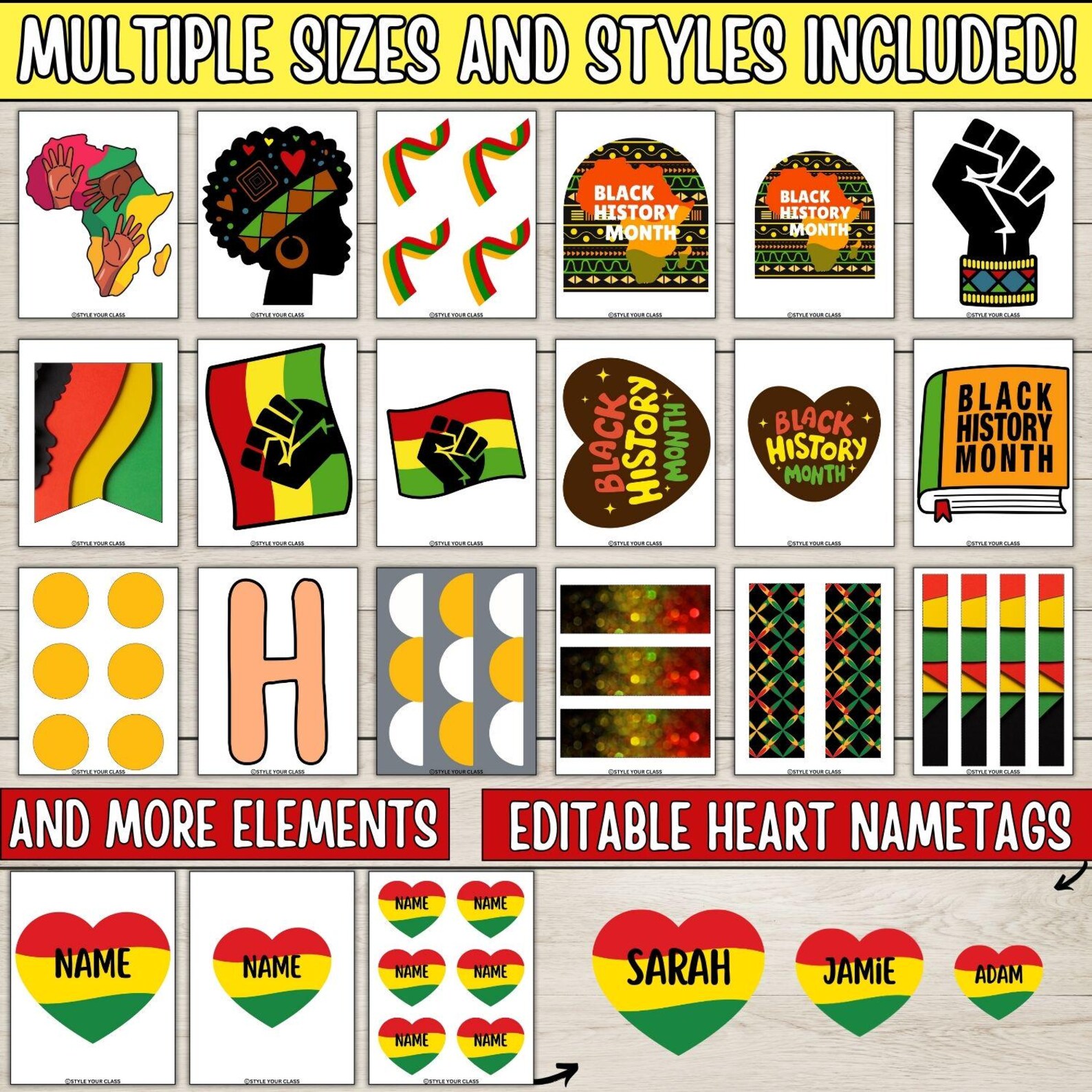 Celebrating Black Excellence: Black History Month Door Decor or ...