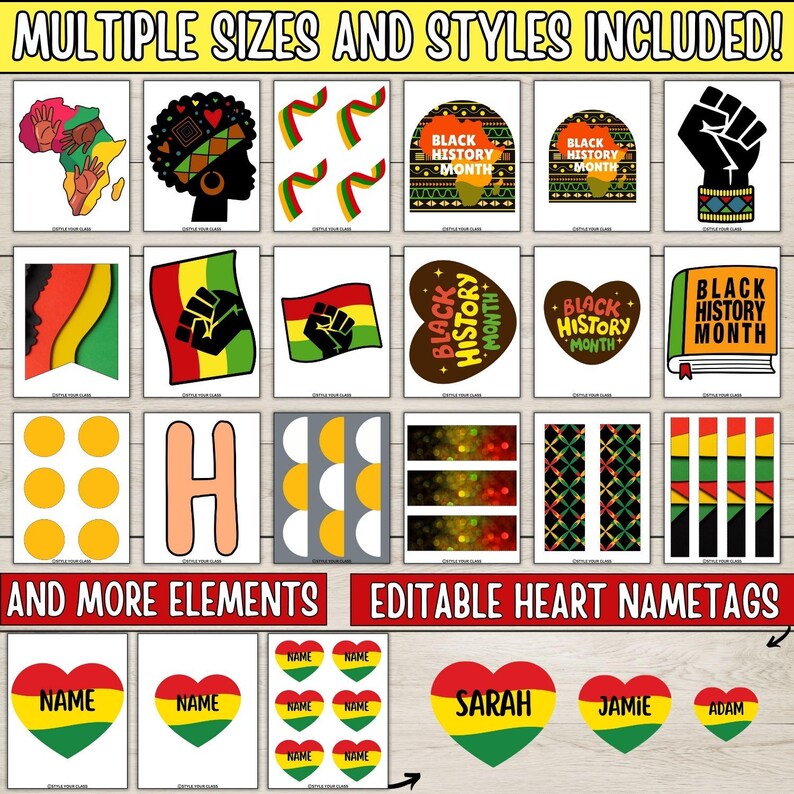 Celebrating Black Excellence: Black History Month Door Decor or ...