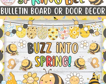 Buzz Into Spring!: Spring Bee and March Bulletin Board or Door Decor ...