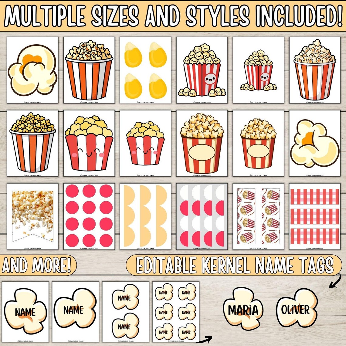 This Year Will Be Poppin! | New Year Popcorn Door Decor or Bulletin ...