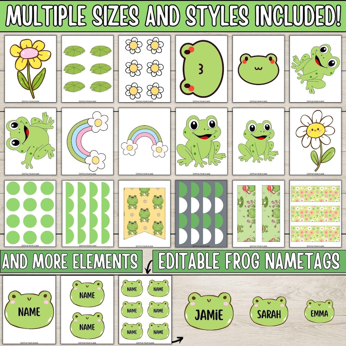 Hoppin’ Into Spring!: Spring Frogs and March Bulletin Board or Door ...