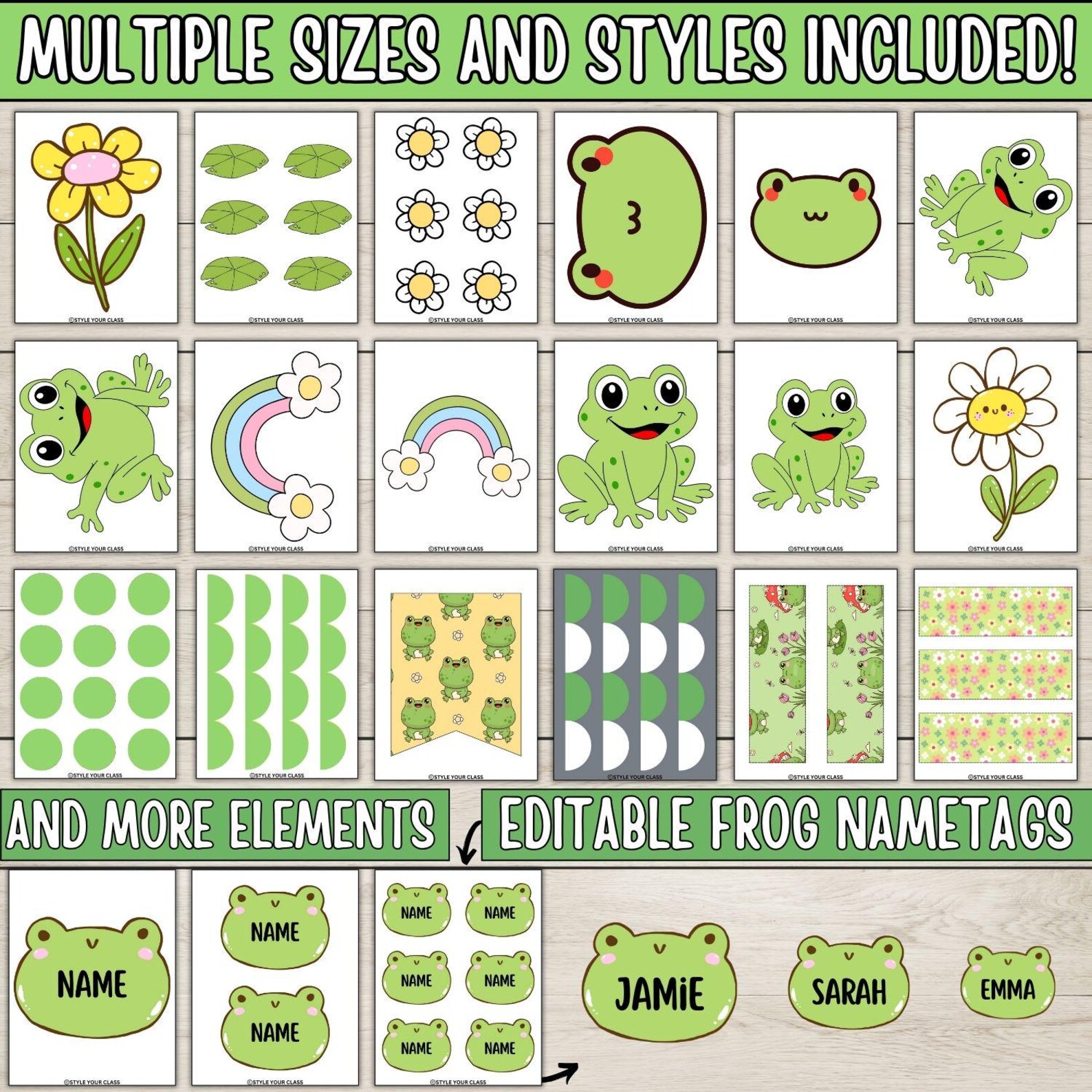 Hoppin’ Into Spring!: Spring Frogs and March Bulletin Board or Door ...