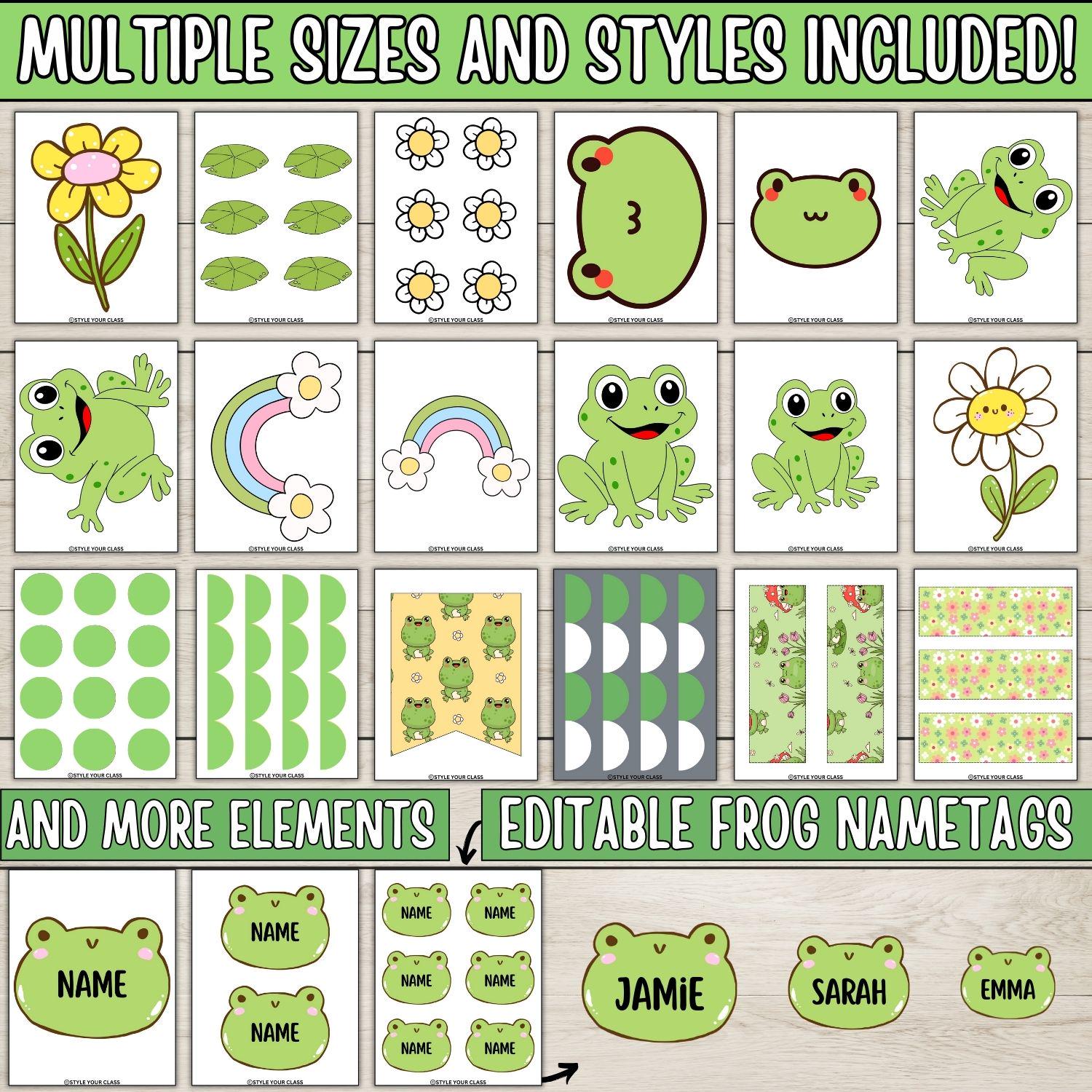 Hoppin’ Into Spring!: Spring Frogs and March Bulletin Board or Door ...