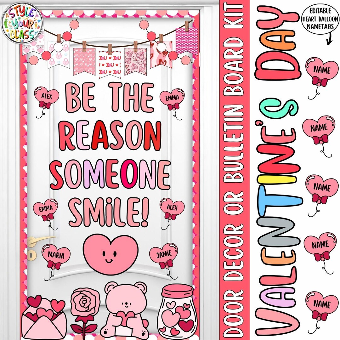 Be the Reason Someone Smiles!: Valentine's Day Heart Bulletin Board or ...